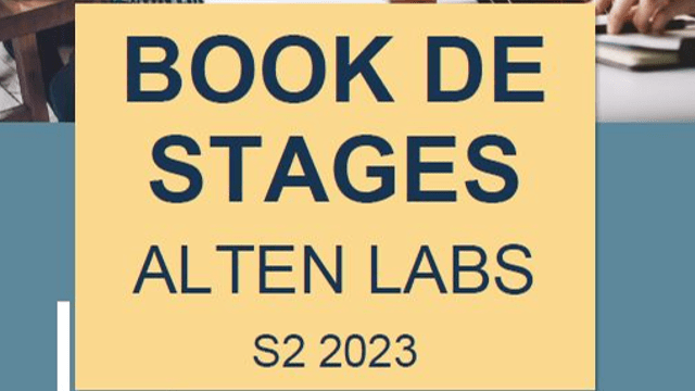 Plusieurs postes à pourvoir en stage chez ALTEN | ESIX Alumni | Votre ...